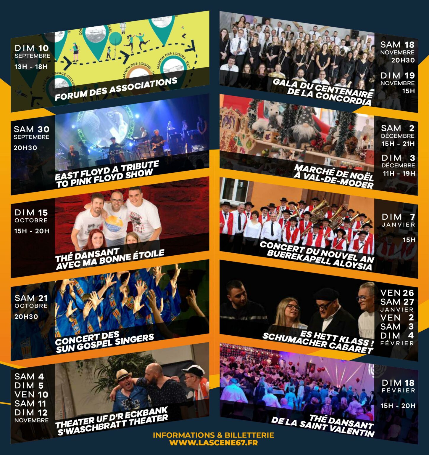 Découvrez la programmation 2023/2024 ! – La Scène | Espace Culturel de Val-de-Moder